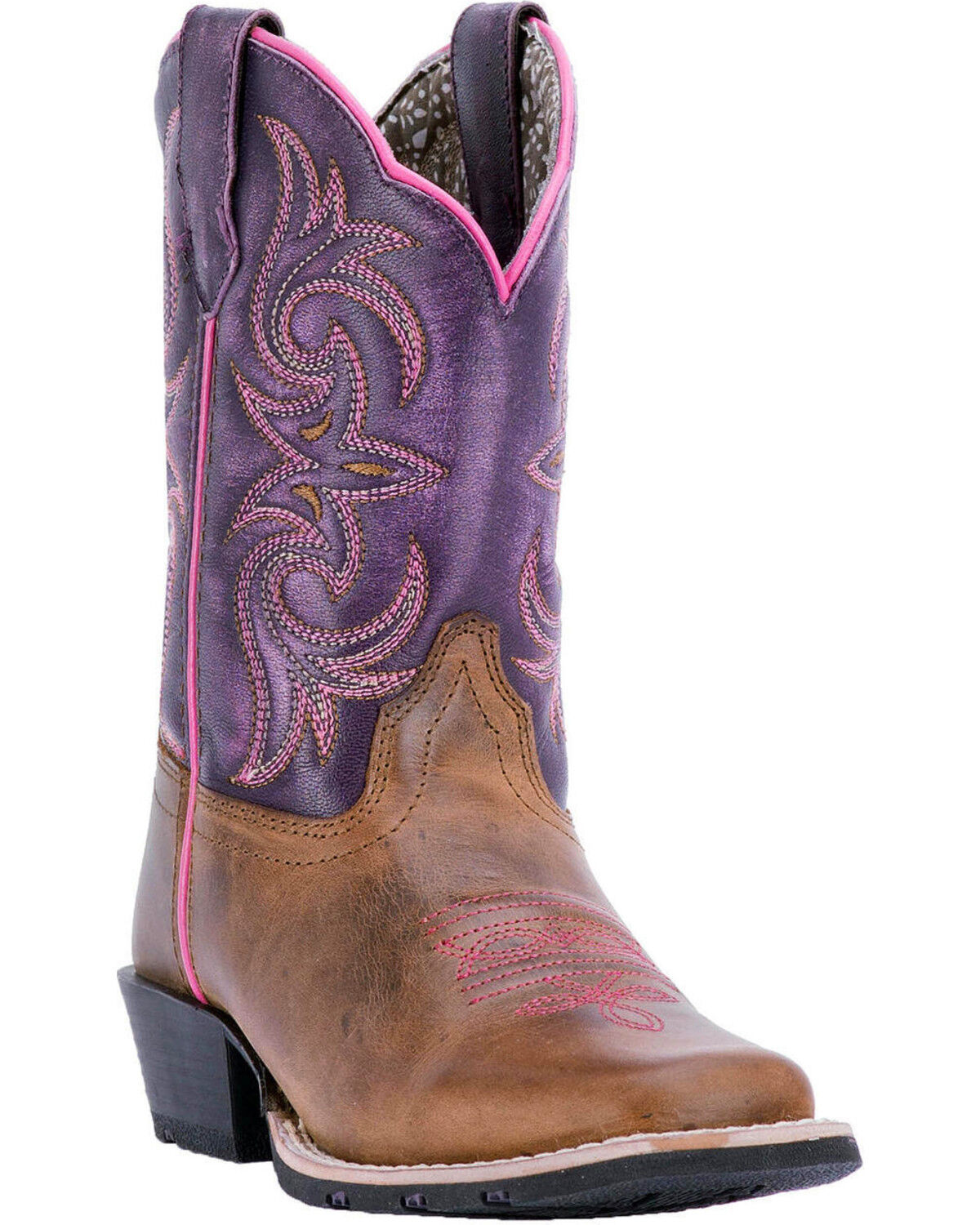 Dan Post Little Girls' Majesty Western Boots - Square Toe - Country ...
